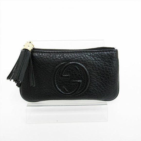 Gucci | Bags | Gucci Key Ring Accessory Case Black Leather | Poshmark